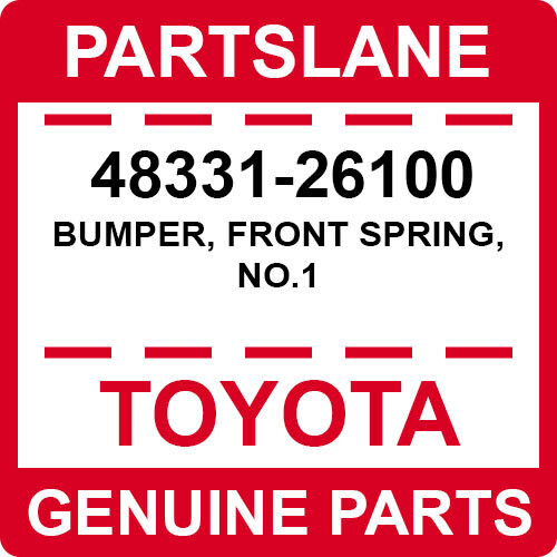 48331-26100 Toyota OEM Genuine BUMPER, FRONT SPRING, NO.1 | eBay