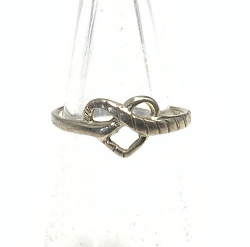 US Sterling Silver 925 Pretzel Knot Ring Size 3 IR68 | eBay