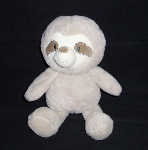 14" Kellytoy Tan Beige Sloth Plush 12” Crinkle Rattle Stuffed Animal | eBay