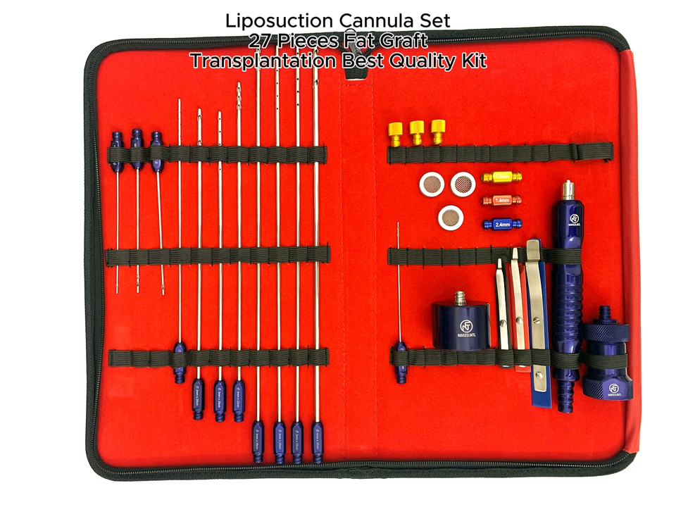 Liposuction Set of 27 Cannulas Fat Grafting Transplantation Best ...