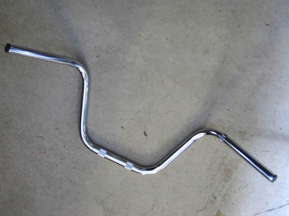 7/8 ape hanger Handlebars motorcycle 7/8" chopper bobbber mini ape ...