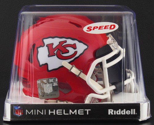 KANSAS CITY CHIEFS NFL Riddell SPEED Mini Football Helmet w/ EYE SHIELD ...