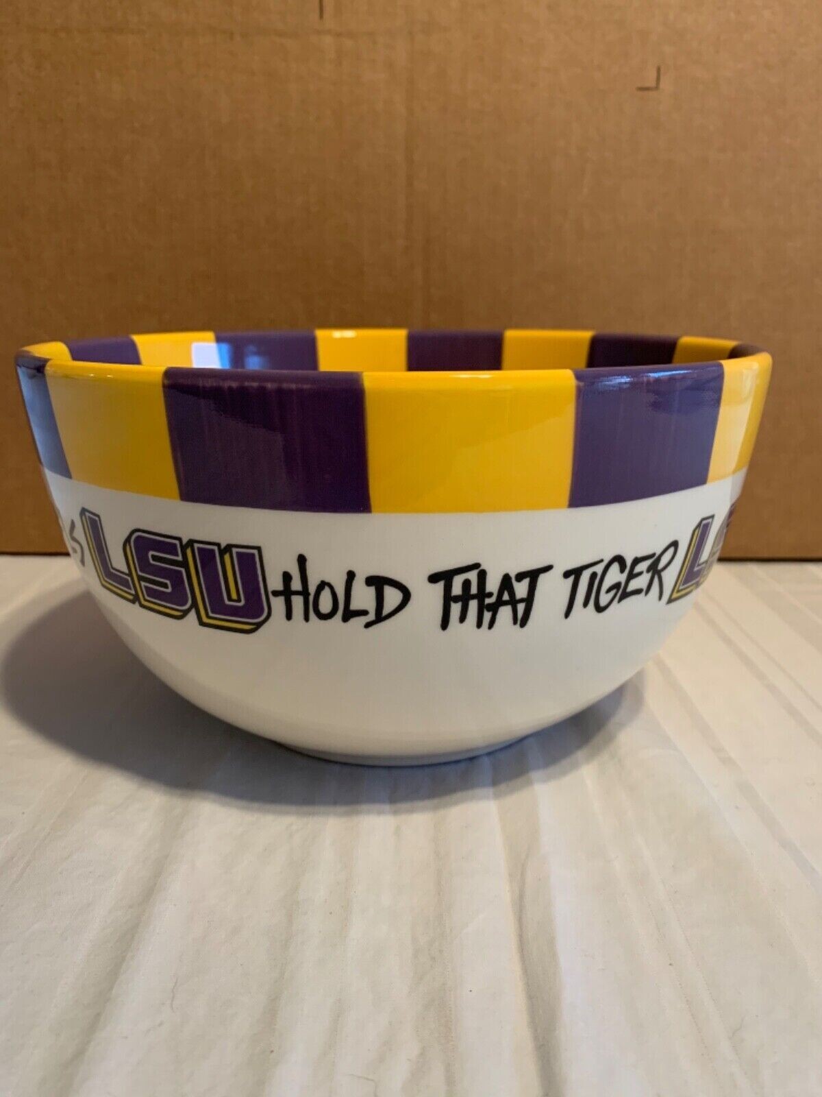 LSU Tigers NCAA Ceramic Large Mixing/Salad Bowl Magnolia Lane | eBay