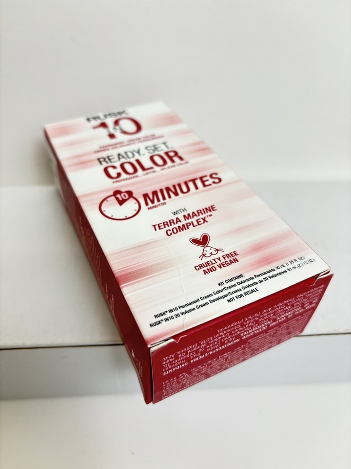 RUSK In 10 minutes Permanent Hair Color 6N Dark Natural Blonde Vegan | eBay