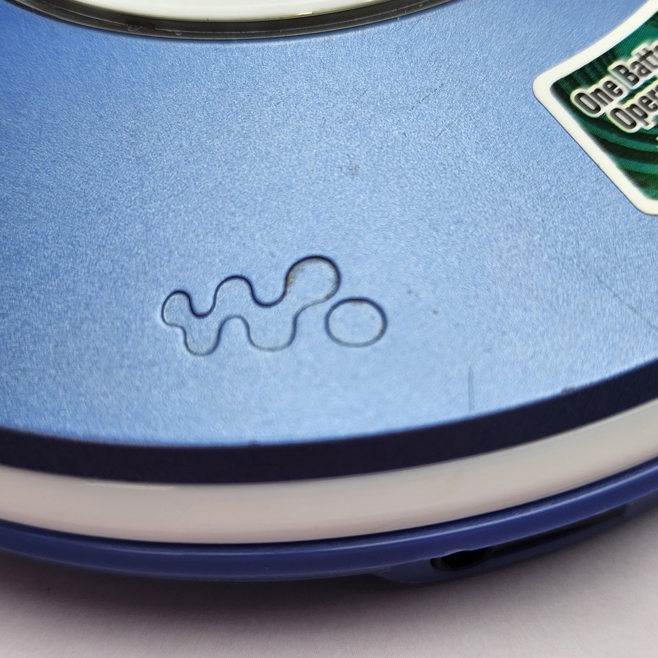 RARE Vtg Sony Walkman D-NE319 Portable CD MP3 Atrac3+ Player - Blue ...