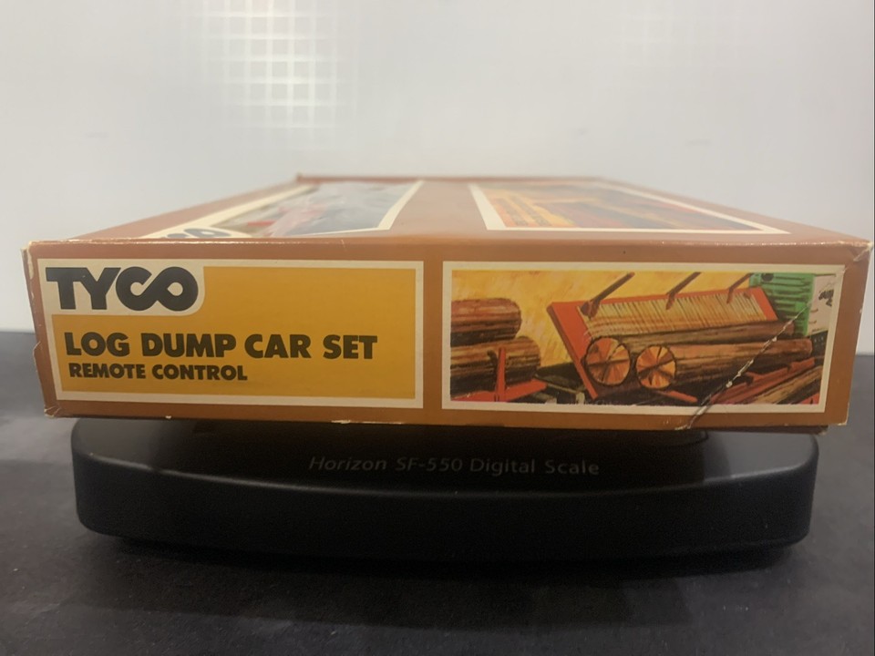 HO Scale Remote Control Log Dump Car Set T-926 W/Logs Operating Tyco ...
