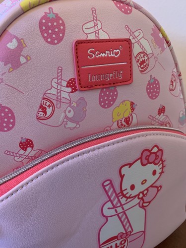 🚦Loungefly Hello Kitty Strawberry Milk Exclusive Mini Backpack - New ...