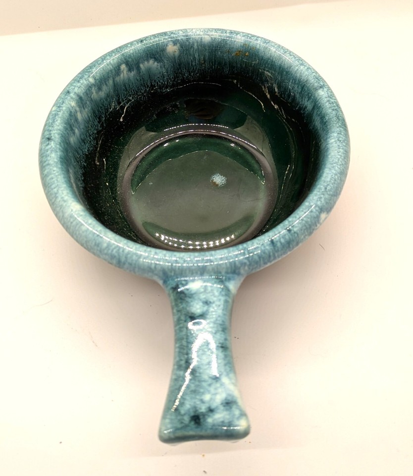 Hull 1960's oven proof USA green drip soup individual casserole | eBay