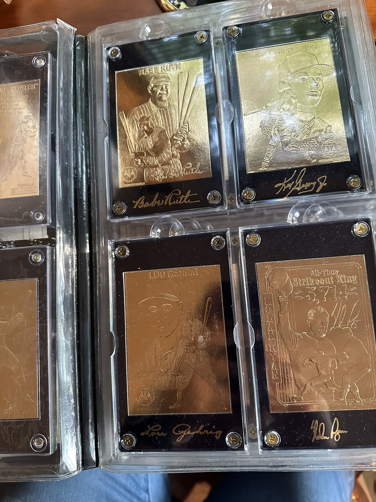 Full Set of The Heroes of Baseball Collection Gold Cards | eBay