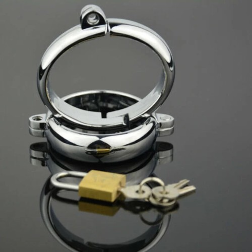 Stainless Steel Leg Irons Chain Oval Metal Hand Ankle Cuffs Restraints ...