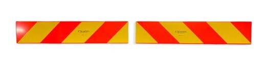 TRUCK & TRAILER BSAU152 REAR MARKER BOARDS / CHEVRON ALUMINIUM PAIR ...