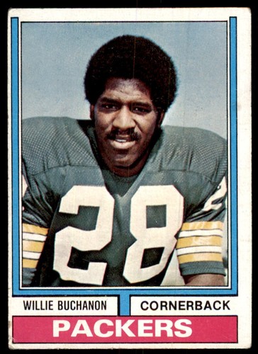1974 TOPPS WILLIE BUCHANON GREEN BAY PACKERS #292 | eBay