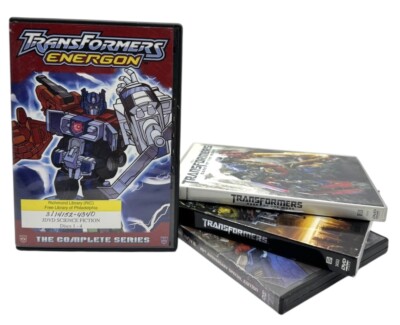 Lot of 4 Transformers DVD Energon The Complete Series Dark Of The moon ...