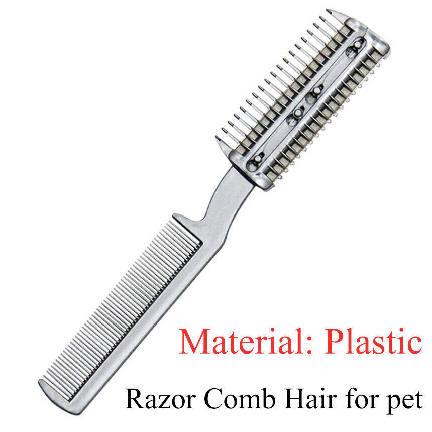 2 Packs Razor Comb Hair Shaper for pet Hair Cutting dog cat Cutting ...