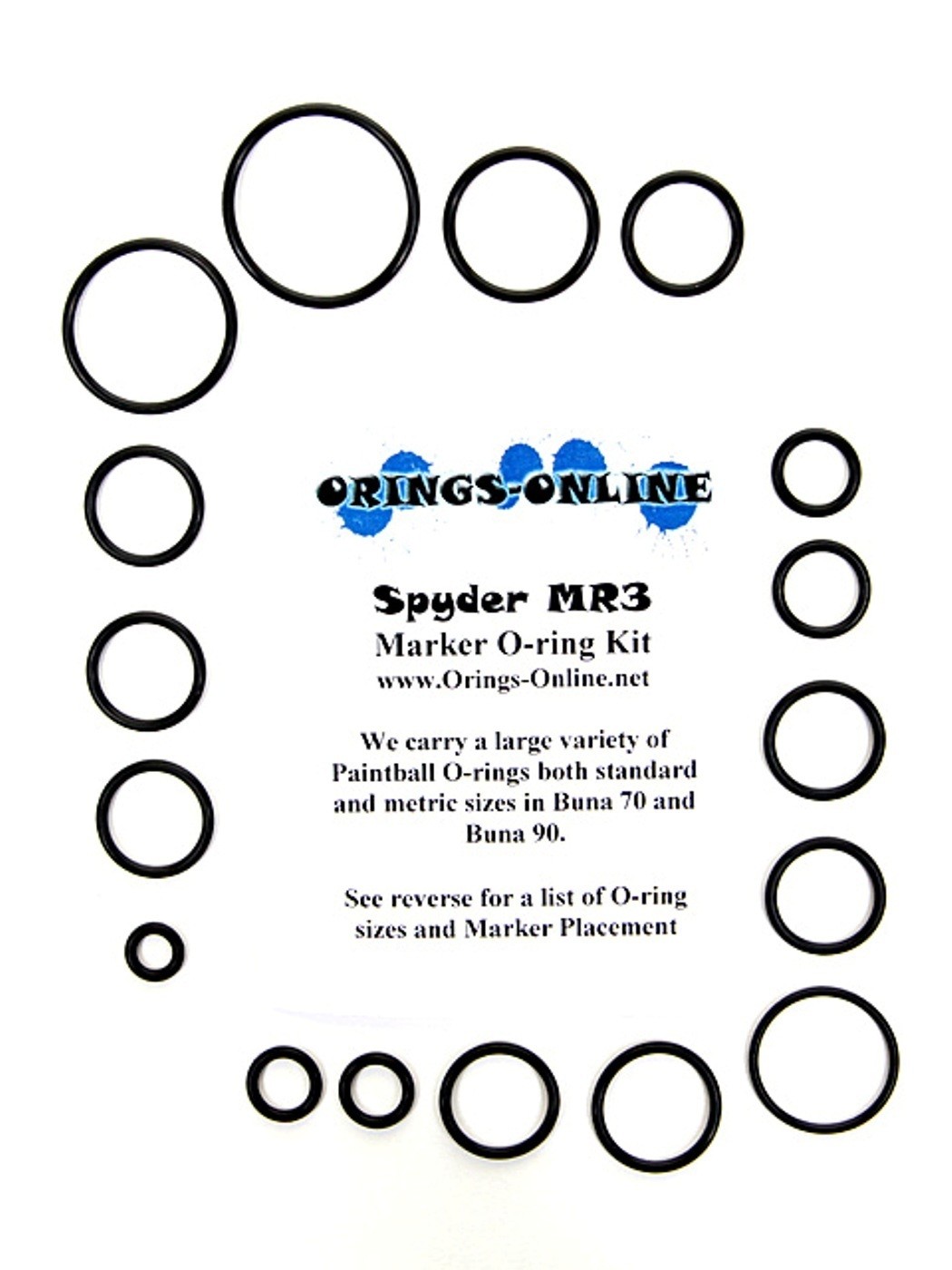 Spyder MR3 Paintball Marker O-ring Oring Kit x 4 rebuilds / kits | eBay