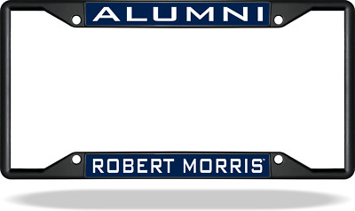 Robert Morris ALUMNI Black License Plate Frame | eBay