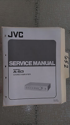 JVC a-s3 service manual original repair book stereo amp amplifier | eBay