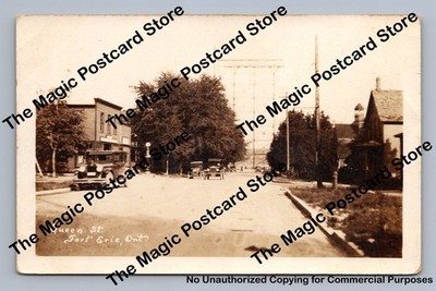 Queen Street FORT ERIE Ontario RPPC Antique Real Photo Postcard ~1920s ...