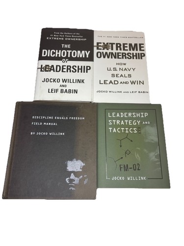 Jocko Willink Leadership & Mindset Book Lot (4 Books) Self Help Self ...