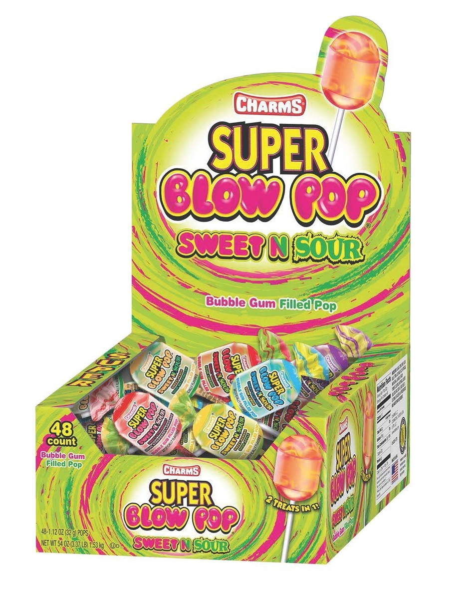 Sweet And Sour Charms Lollipops Candy Charms Sour Ball Tin PLENTY