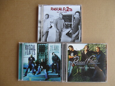 RASCAL FLATTS -Lot of 3 CD's: Me and my gang, Feels like today, Still ...