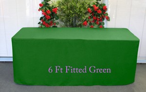 Trestle Table cover tablecloth Fitted Green 6 foot Table folding market ...