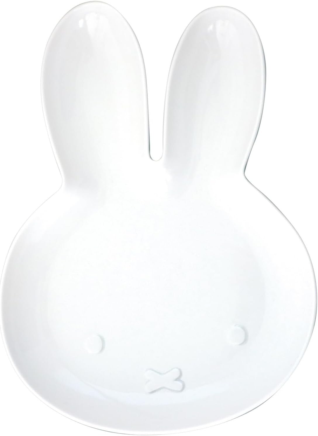 Miffy Shape Ceramic Plate Morning Lunch Plate White Dish Size L 22×30cm ...