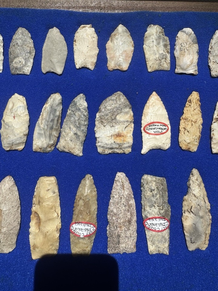 Lot Of 37 Native American Paleo Arrowheads Dalton Clovis Points | eBay