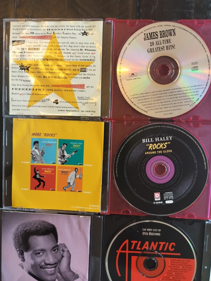 Oldies Rock/ Funk CD Lot- James Brown, Roy Orbison,Bill Haley,Otis ...