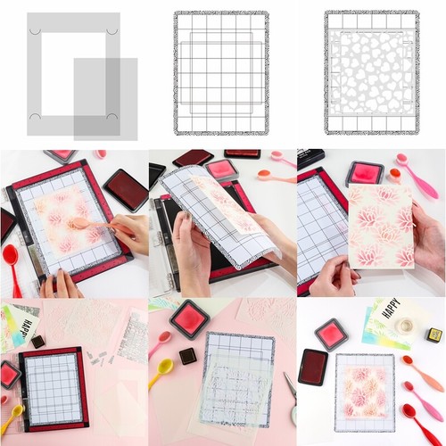 Low Stick Mat Stick and Stamp Mat Laser Cut Template For DIY Clear ...