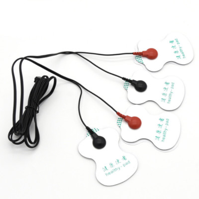 Electric Stimulation Therapy Kit 4 Pcs Sticky Pads Patch with cable | eBay