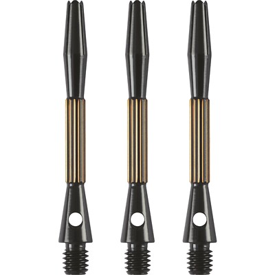 Harrows Heavy Metal Dart Stems Shafts Midi Tweenie Black Gold ...