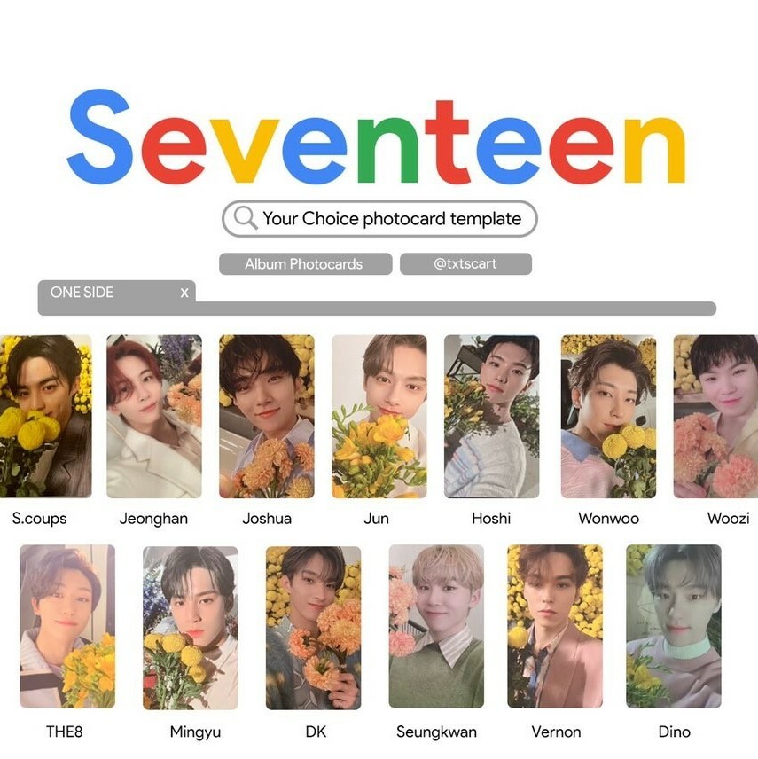SEVENTEEN - Your Choice - Official Photo card ONESIDE OTHERSIDE BESIDE ...