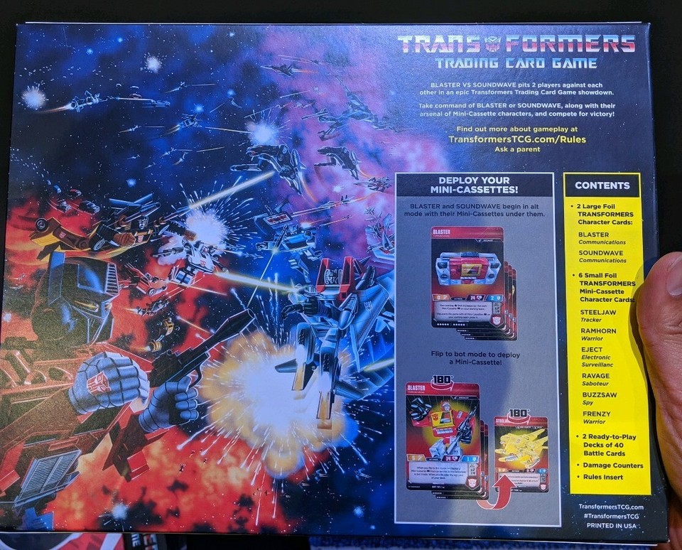 SDCC 2019 TRANSFORMERS Card Game TCG Blaster Soundwave Hasbro | eBay