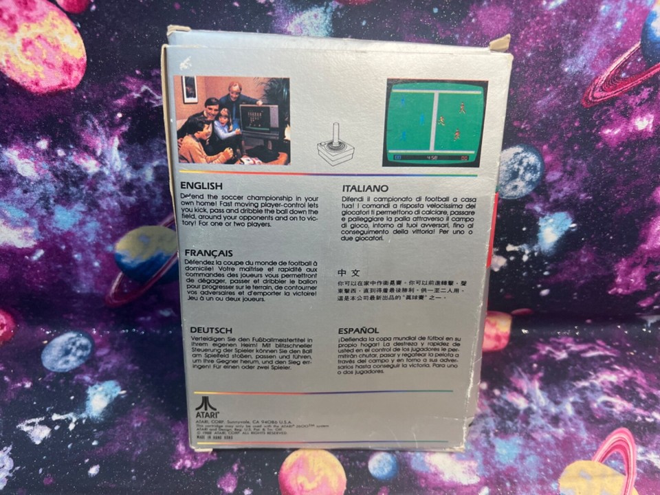 Atari 2600 Football Real Sports Soccer Vintage Video Games Cartridge ...