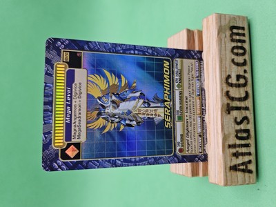 Digimon Digi Battle Series 3 Seraphimon Card BO-150 S Holo Foil Bandai ...