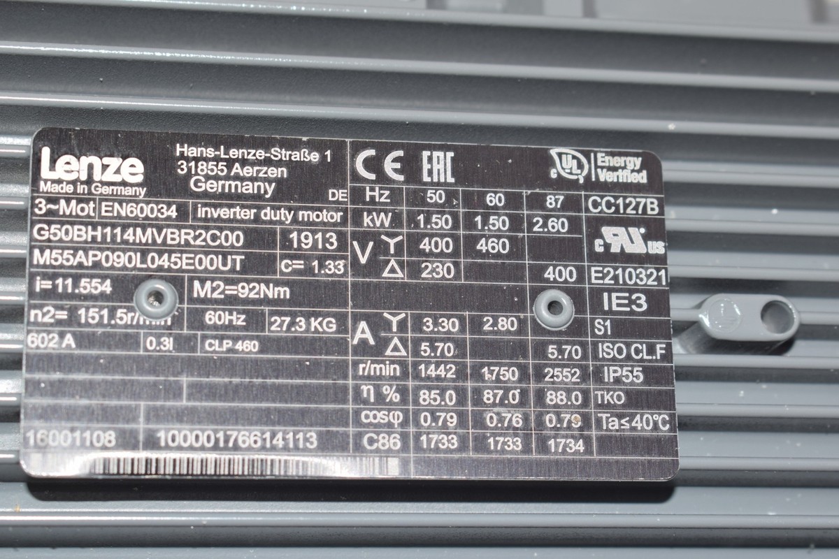 Lenze Motor Nameplate Explained - Infoupdate.org