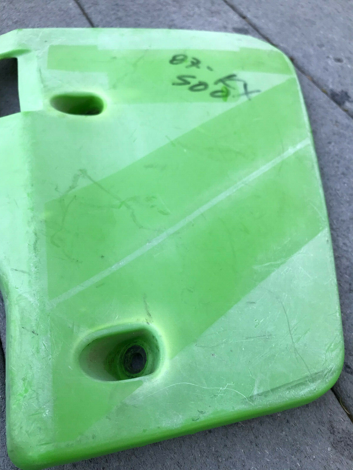 Kawasaki KX500 Radiator Panel R/H 1987 Vintage OEM Part P/N 49089-5021 ...