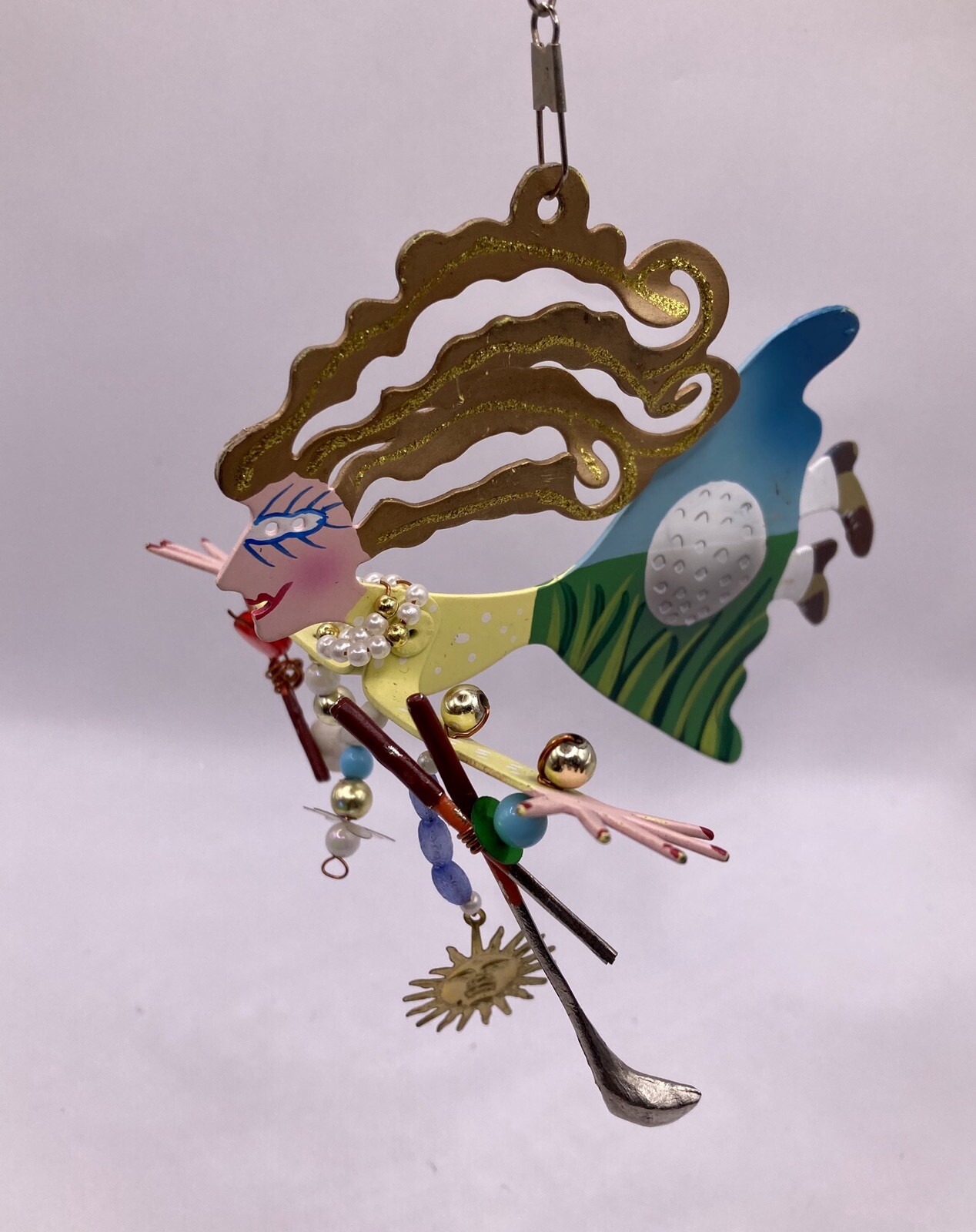 KAREN ROSSI ORNAMENT Golfer Woman Golf “Silvestri Fanciful Flights ...