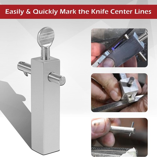 Knife Maker's Edge Line Scriber Center Finder with Adjustable Carbide ...