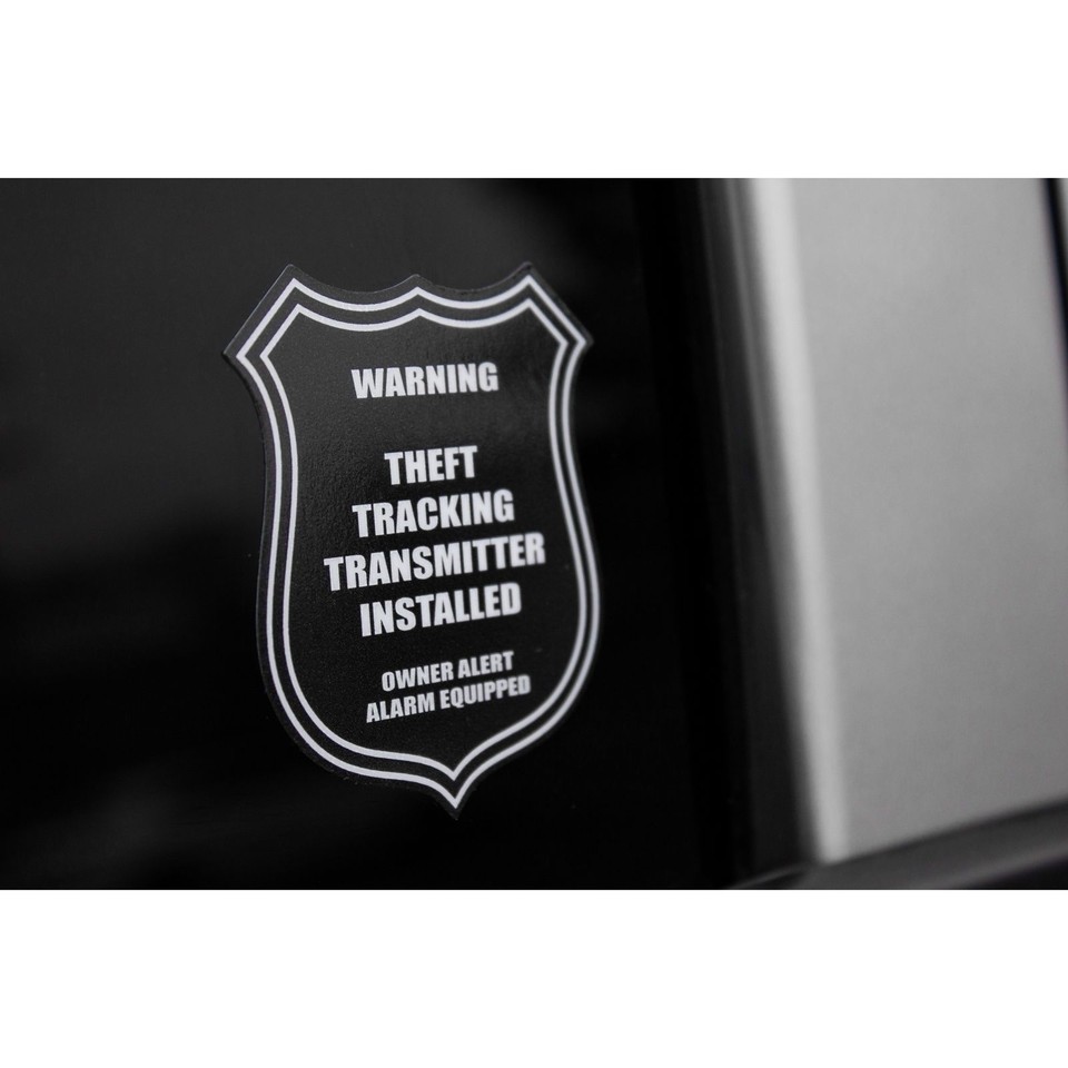 GPS TRACKING CAR ALARM WARNING Anti-Theft Sticker Decal fits Challenger ...