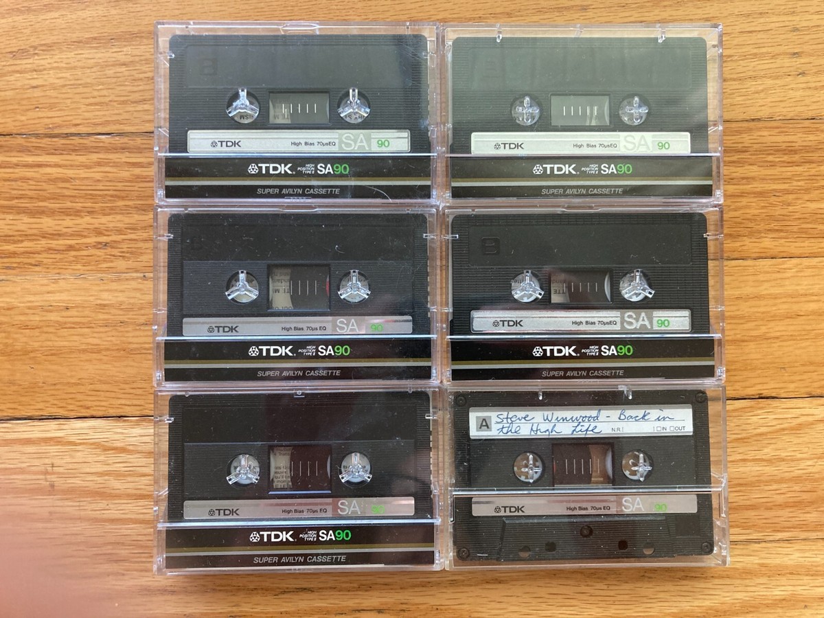 Blank Cassettes TDK SA90 - 2 Pack Type II Audio Cassettes High Bias ...