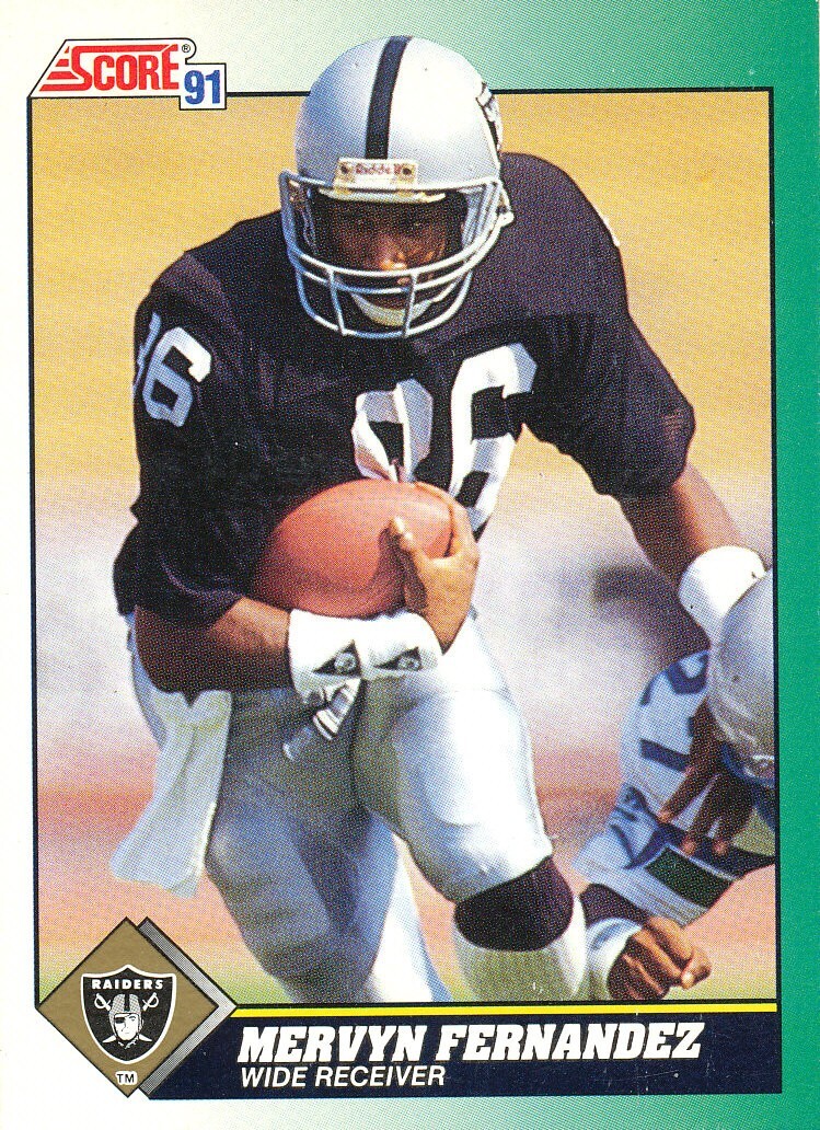 1991 SCORE Mervyn Fernandez RAIDERS CFL San Jose St SJSU-SPARTANS | eBay