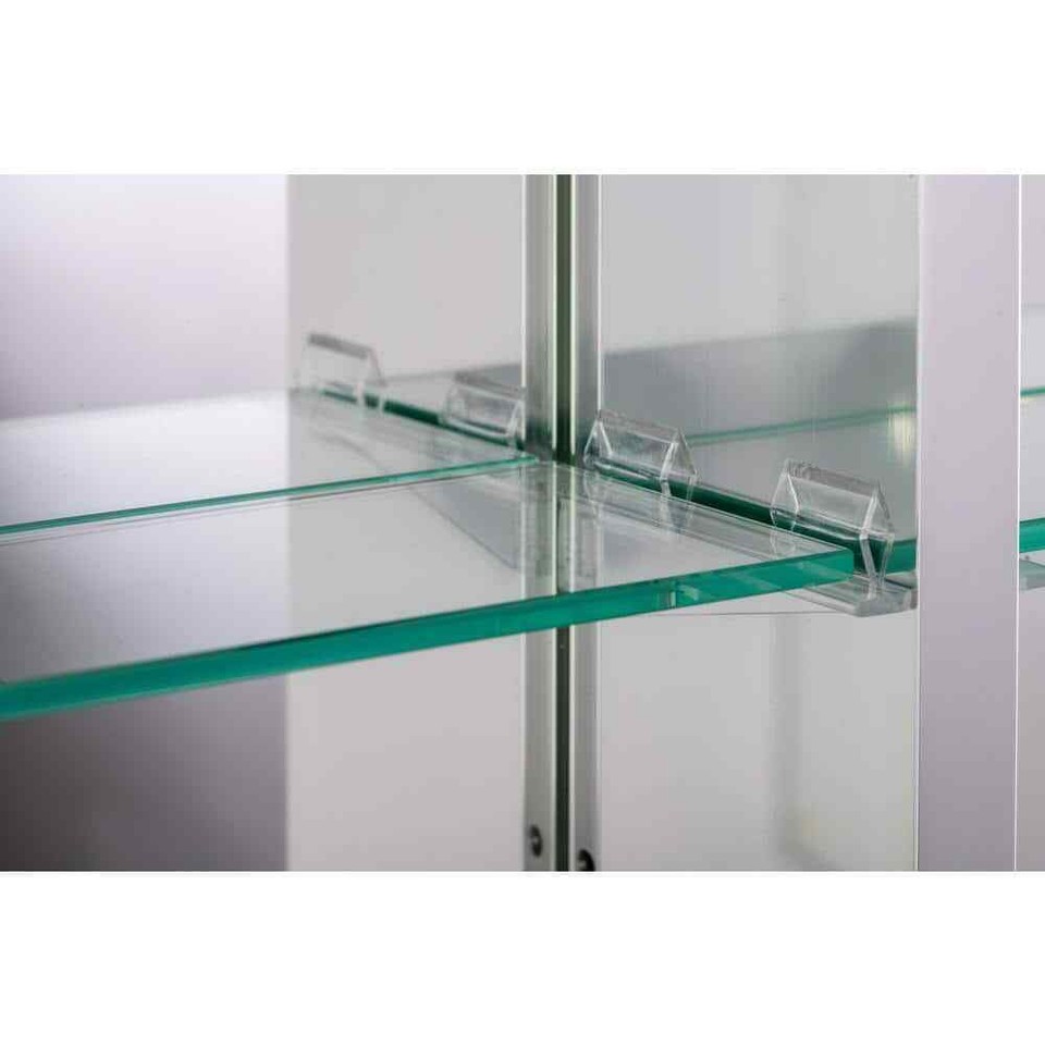 Frameless Tri-View Bathroom Medicine Cabinet with Beveled Mirror 30" W ...