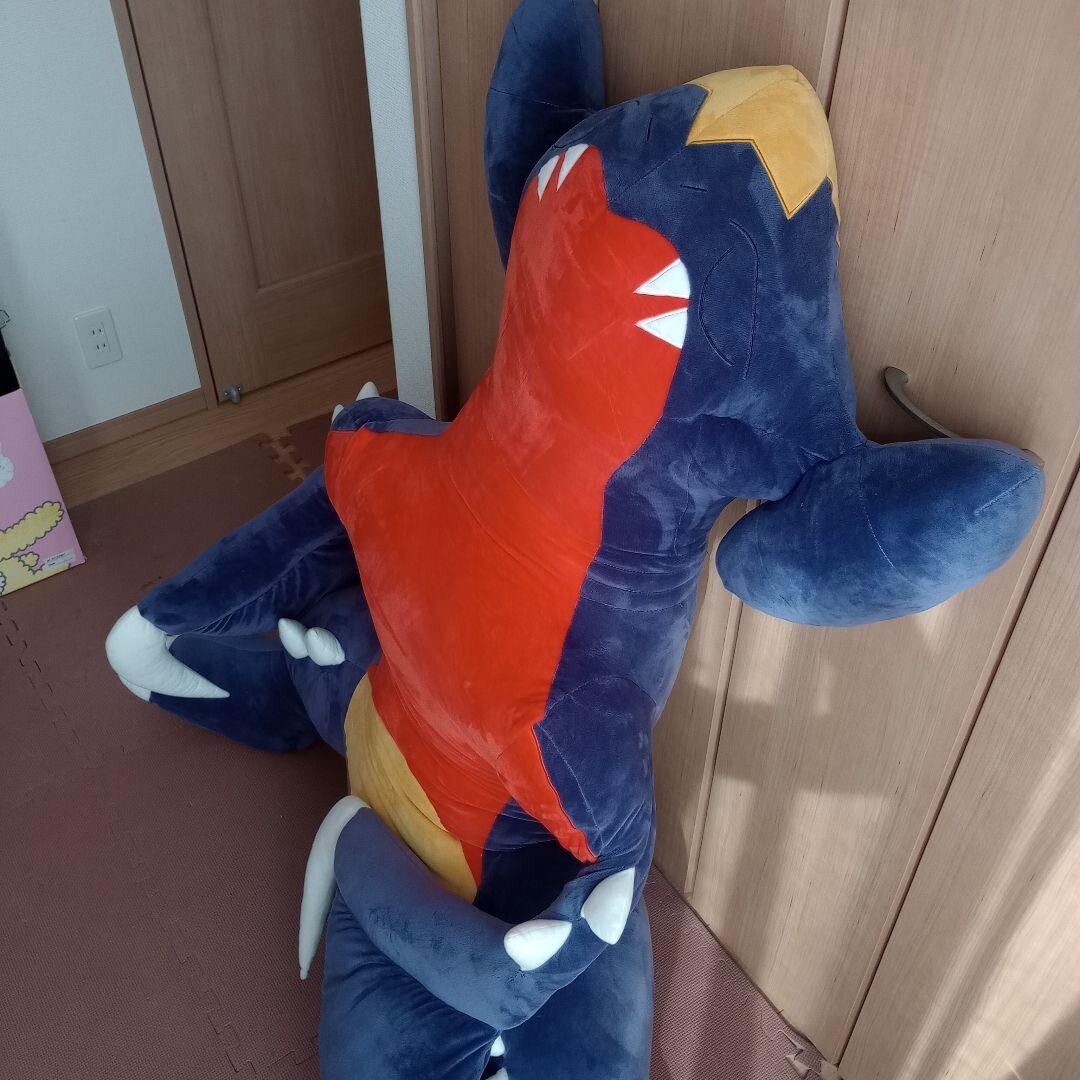 Large MEGA BIG Garchomp Pokemon Center LIMITED Plush Cushion Life Size ...