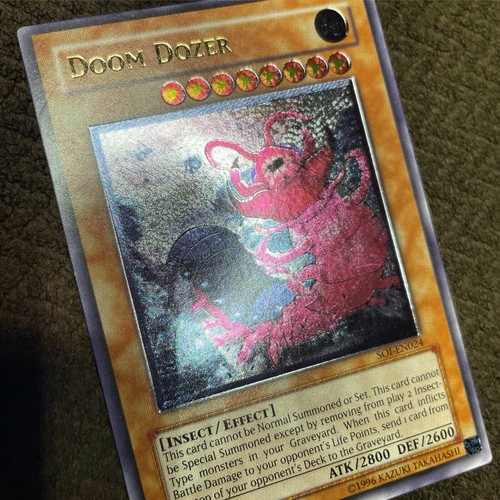 YUGIOH! EURO PRINT Doom Dozer SOI-EN024 Ultimate Rare Unlimited | eBay
