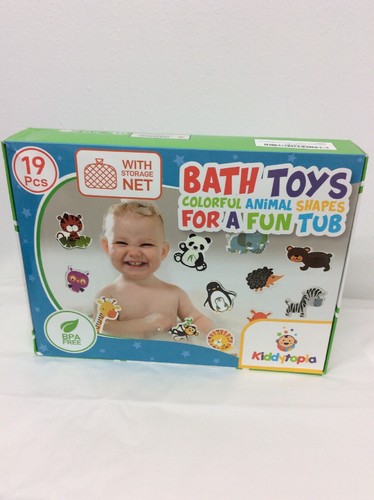 Kiddytopia Baby Bath Toys,19 Colorful Animals Shapes, Foam Toys For ...