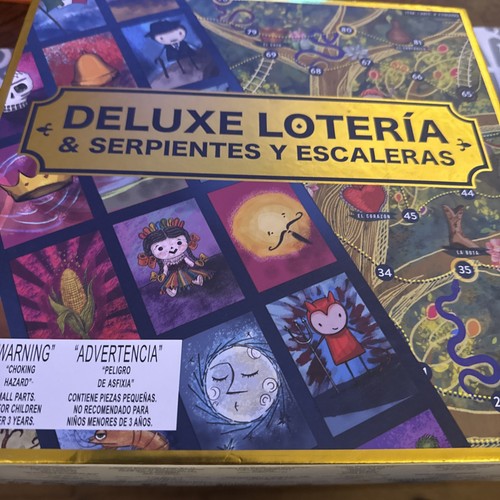 Deluxe Loteria Snake and Ladders 8 MDF boards 128 Class beads Plastic ...