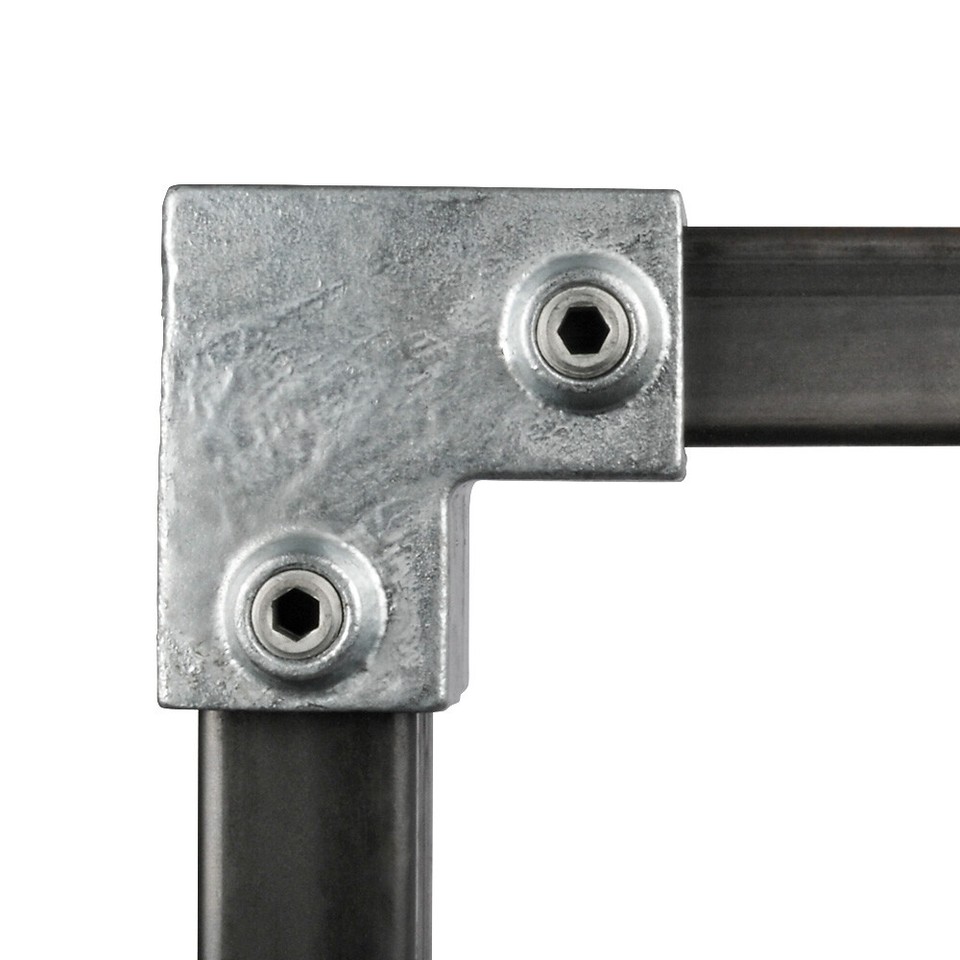 Industrial Handrail Galvanised Mild Steel Square Key Clamp Fittings Box ...