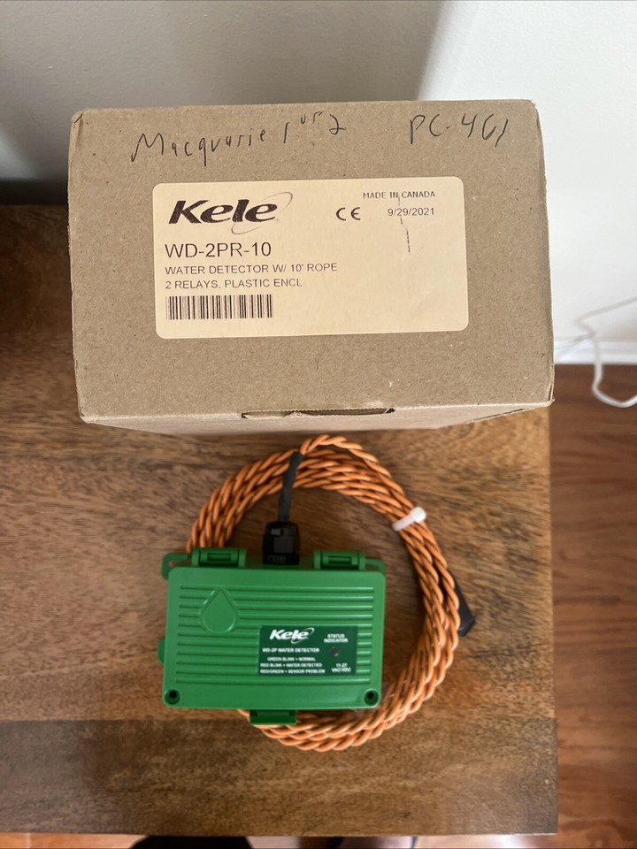 Kele WD-2PR-10 Water Detector w/ 10' Rope, Plastic Enclosure | eBay